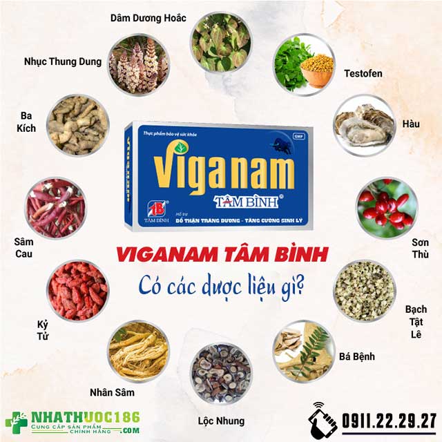 Thuốc Viganam Tâm Bình có tốt không giá bán bao nhiêu mua ở đâu hà nội