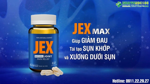 Jex 60 viên thế hệ mới điều trị đau nhức xương khớp nhanh an toàn