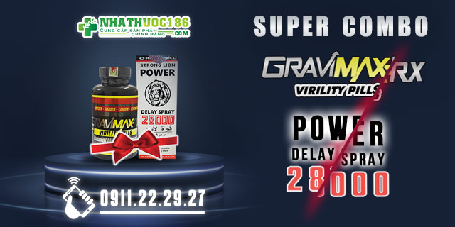 Combo Gravimax RX & Power 28000 giá bao nhiêu ? dùng như thế nào